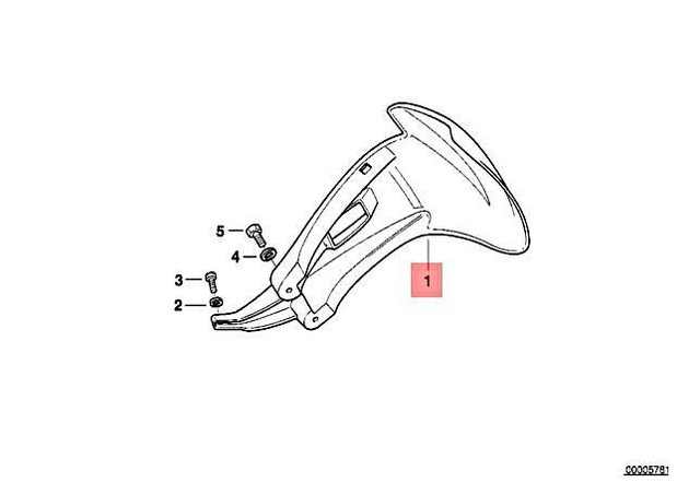 BMW R1100GS 1995 Rear Wheel Hugger Fender Mudguard 46622313253 for sale ...