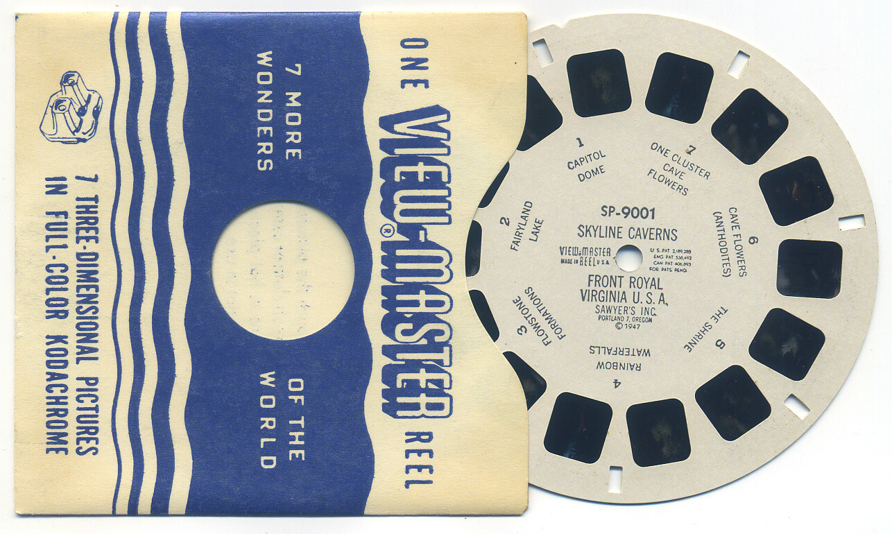 Skyline Caverns Vorne Königlich Virginia Sawyer's View-Master Einzel Walzen | eBay.de