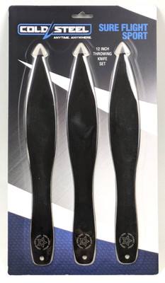 Cold Steel Sure Flight Sport 12" Throwing Knife Set Lot of 3 Knives ...