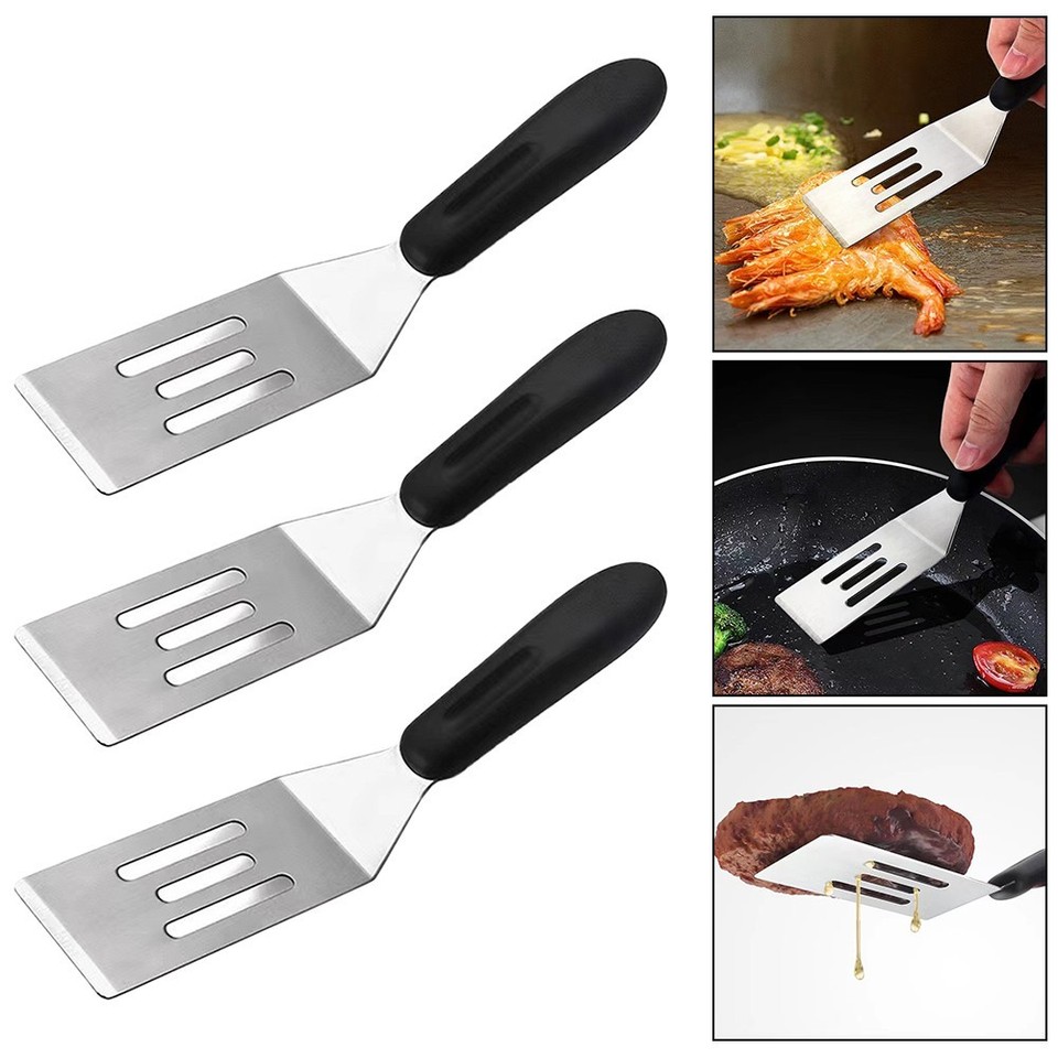 Small Metal Spatula Cooking Spatula Thin Spatula Anti Slip Handle High ...