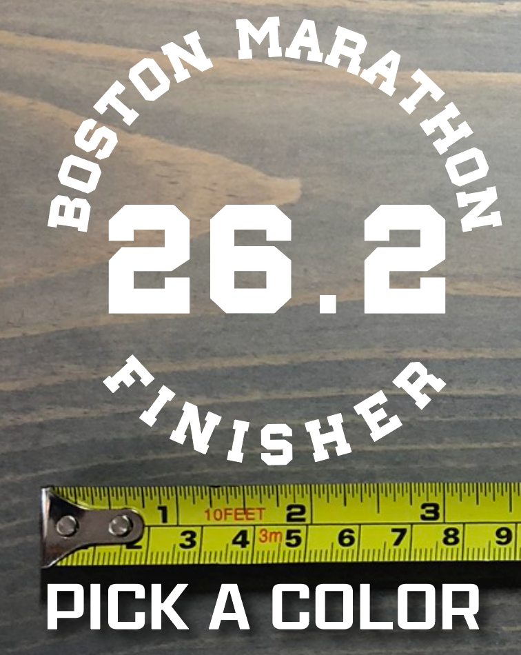 Boston Marathon Sticker 3.5" Decal Finisher 26.2 13.1 Half Bumper ...