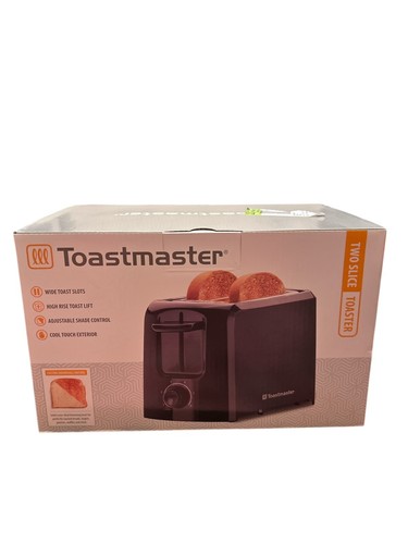 Toastmaster 2-Slice Toaster Black TM-24TS Wide Slots Adjustable NIB | eBay