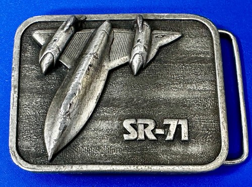 Lockheed Sr-71 Blackbird War Aircraft Pilot Commemorative Belt Buckle ...
