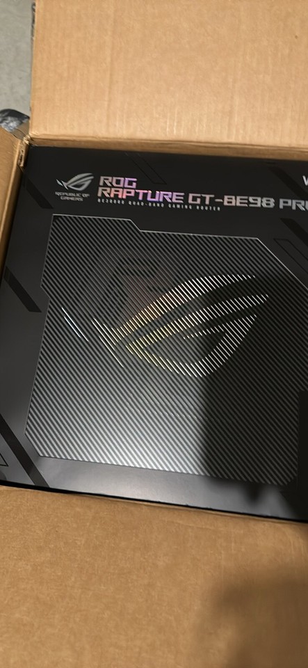 ASUS - ROG Rapture GT-BE98 Pro BE30000 Quad-band Gaming Router - Black ...