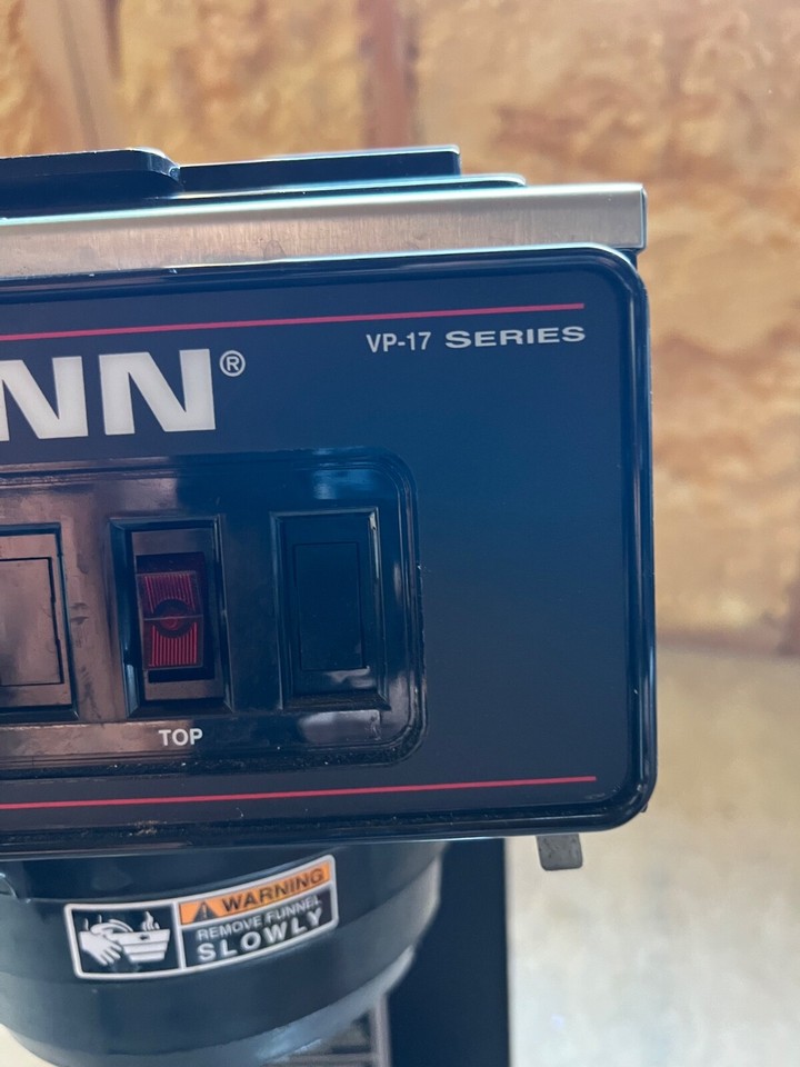 Bunn VP17-2 (1 Upper/1 Lower Warmer) Commercial Coffee Maker. 12 Cup ...