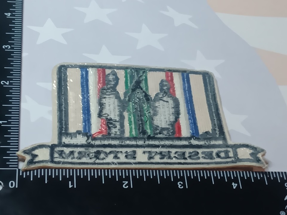 NOS UNITED STATES MILITARY COMMEMORATIVE PATCH DESERT STORM 4.5" | eBay