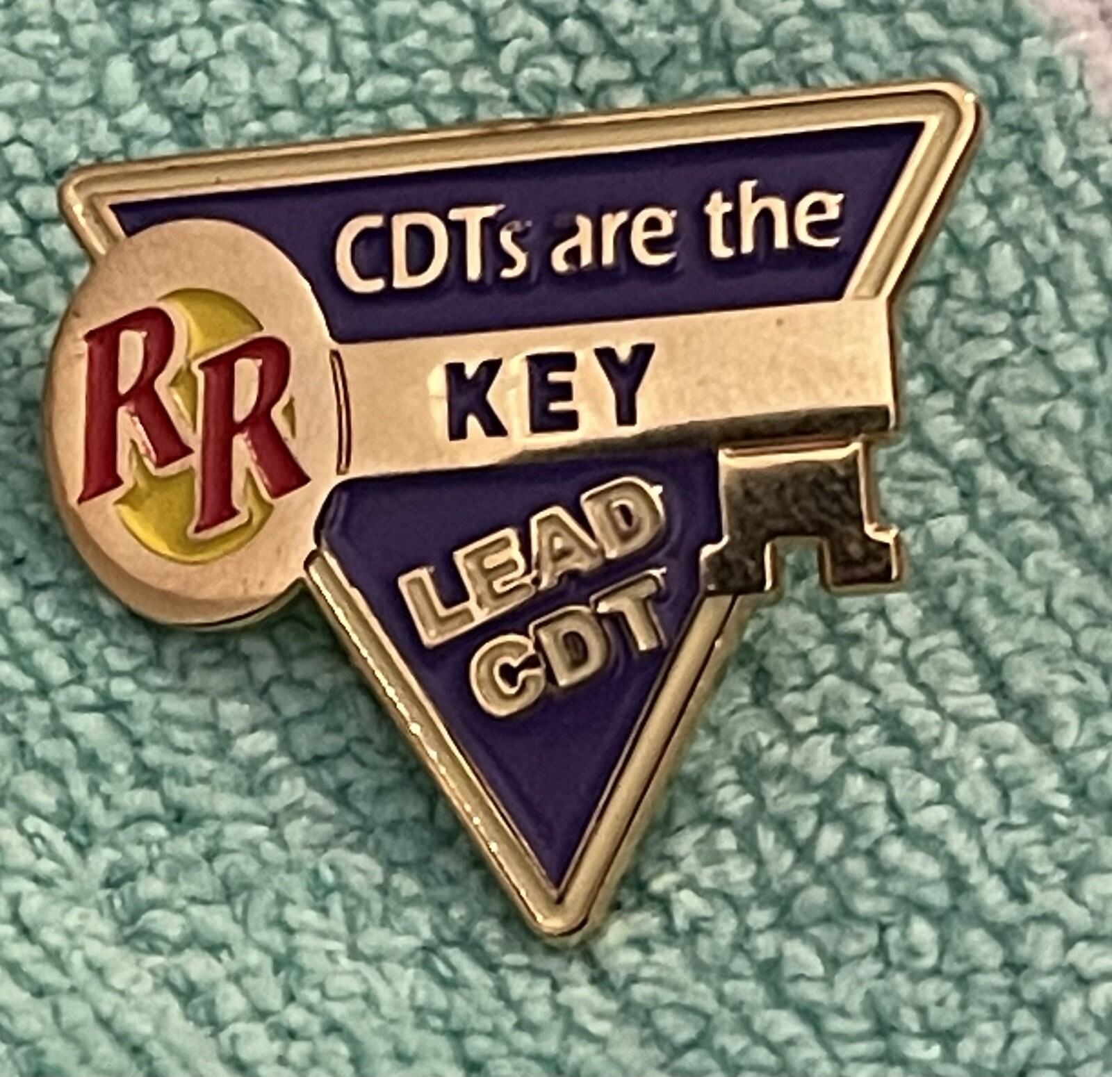 RED ROBIN CDTs ARE THE KEY LEAD CDT PURPLE TRIANGLE Lapel Pin Rare ...