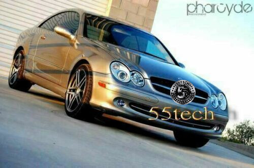 W209 CLK CLK500 CLK320 GRILL Grille 2003 2009 1 fin AMG Black CHROME | eBay