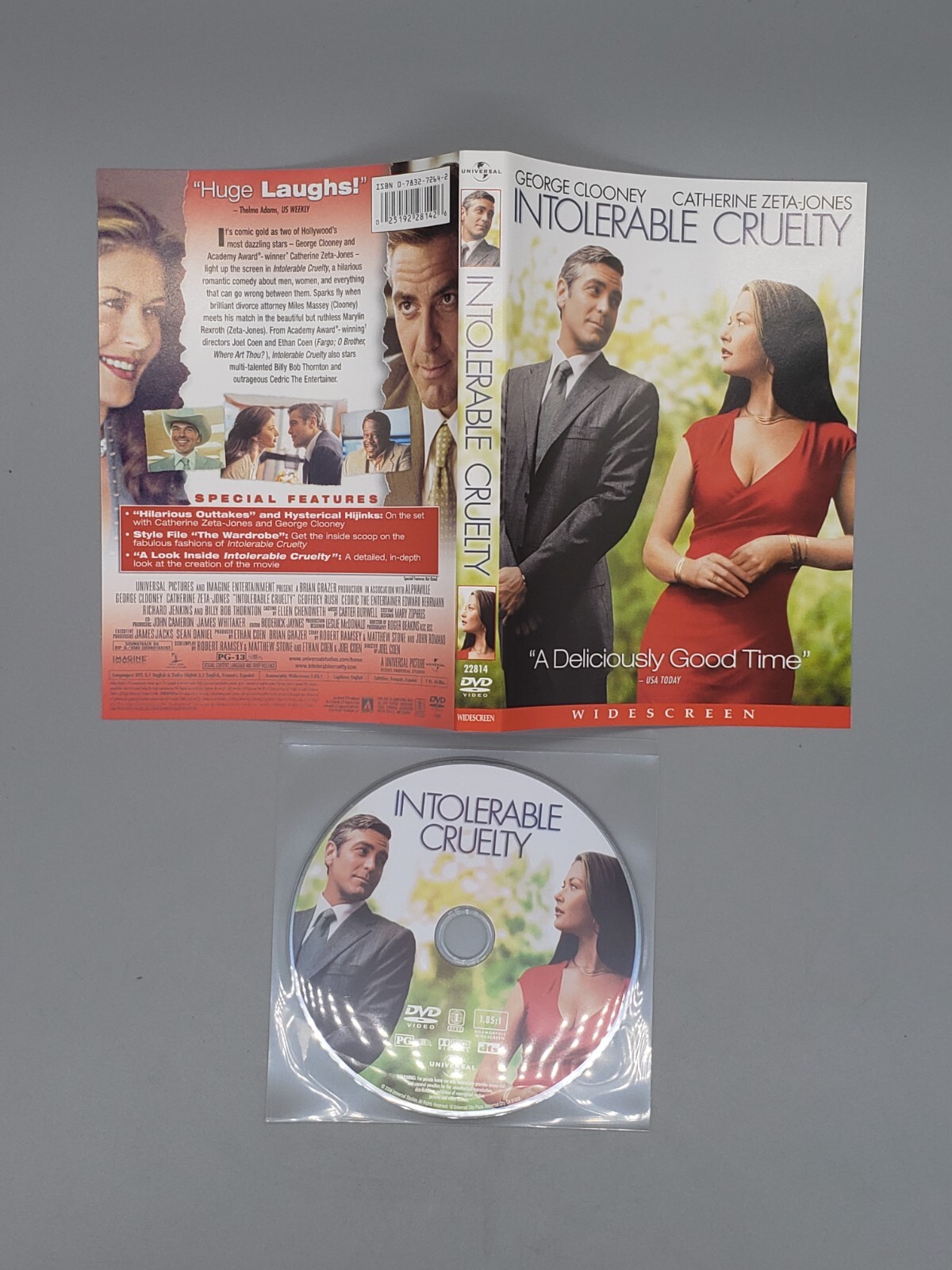 Intolerable Cruelty (DVD, 2003) No Case No Tracking 25192281426| eBay