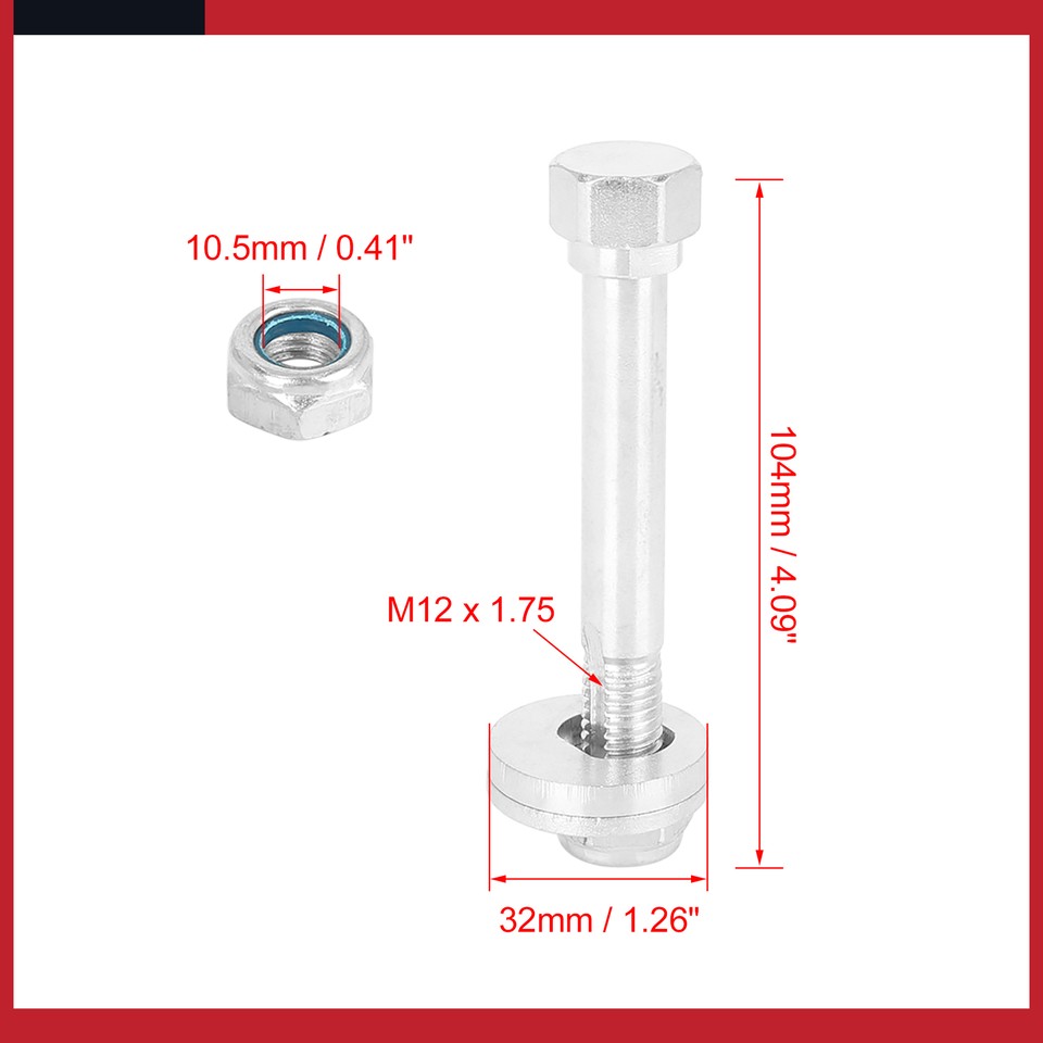 Pack of 2 For Ford Focus C-Max Rear Lower Control Arm Camber Adjust Cam ...