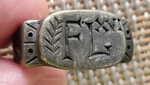 Ancient Roman Empire Silver Legionary Ring Legio Flavia Firma Emperor ...