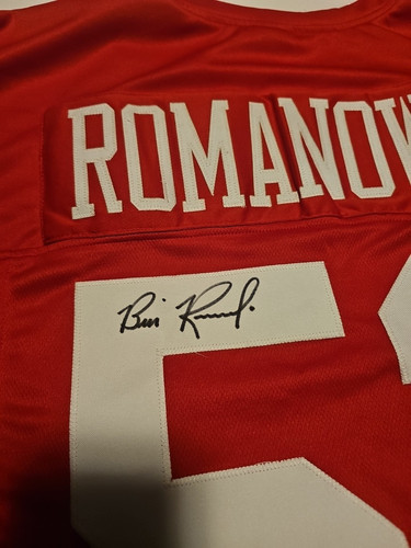 Bill Romanowski Autographed Red Pro Style Jersey- PSA Authenticated | eBay