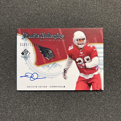 2008 UD SP Authentic DENNIS KEYES #220 Rookie Signatures AUTO 0286/1199 ...