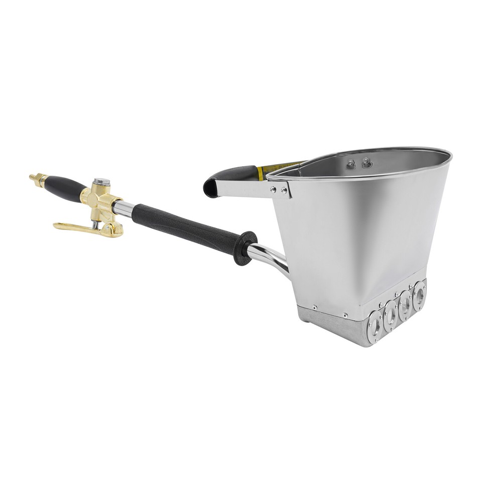 4 Jet Cement Mortar Concrete Air Stucco Plastering Sprayer Hopper Paint ...
