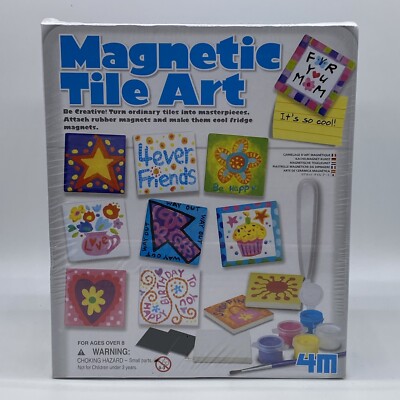 Magnetic Mini Tile Art - DIY Paint Arts & Crafts Tile Magnet Kit For ...