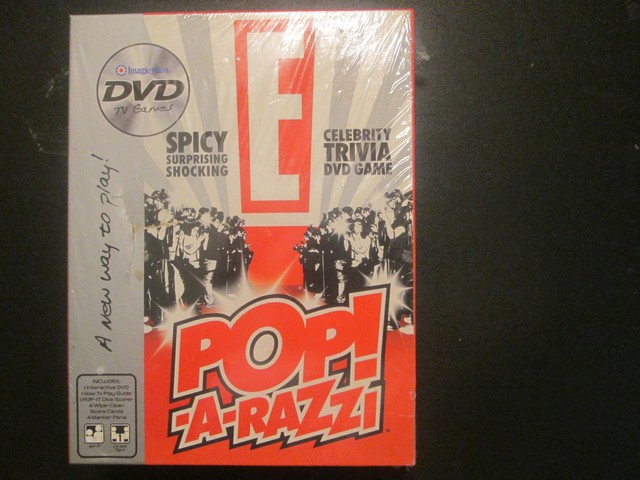 Pop-a Razzi Celebrity Trivia DVD Game E Entertaiment TV 2005 for sale ...