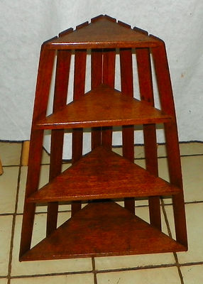 Solid Quartersawn Oak Mission Corner Shelf (SH66) | eBay