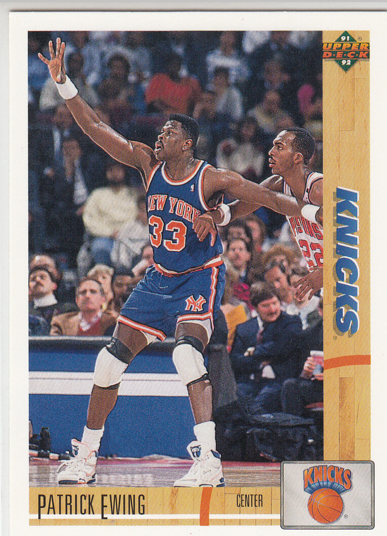 PATRICK EWING 1991-92 Upper Deck #343 Error Variation w/ 1991 Hologram ...