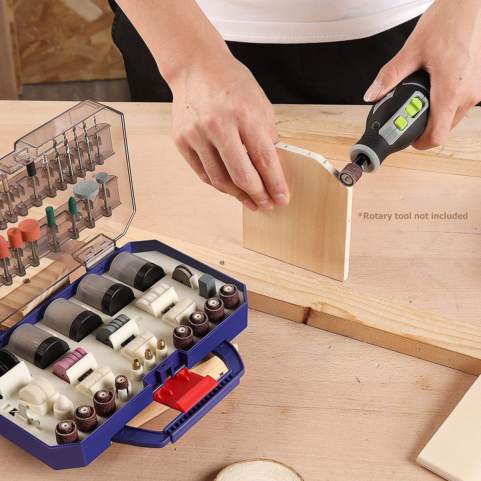 WORKPRO 306PCS Rotary Tool Accessories Kit, Fits Dremel Rotary Tool 1/8 ...