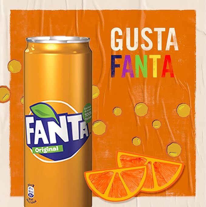 Fanta Original Geschmack Von Orange – 24 Dosen Aus 330 ML, Mit Saft Von ...