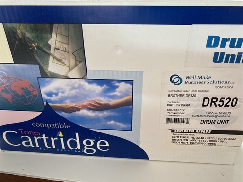 1PK DR520 DRUM UNIT Compatible w/ Brother HL5240/50/70/80, MFC8460/8860 ...