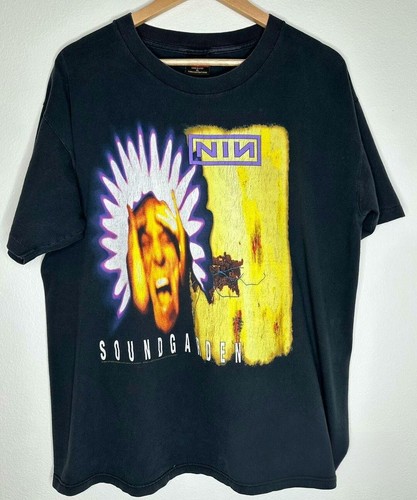 Vintage Soundgarden Nine inch Nails Brockum Tag T-Shirt ( Read ...