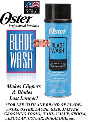 Oster CLIPPER BLADE CARE WASH Dip LUBRICANT CLEANER Protects CLEANING ...