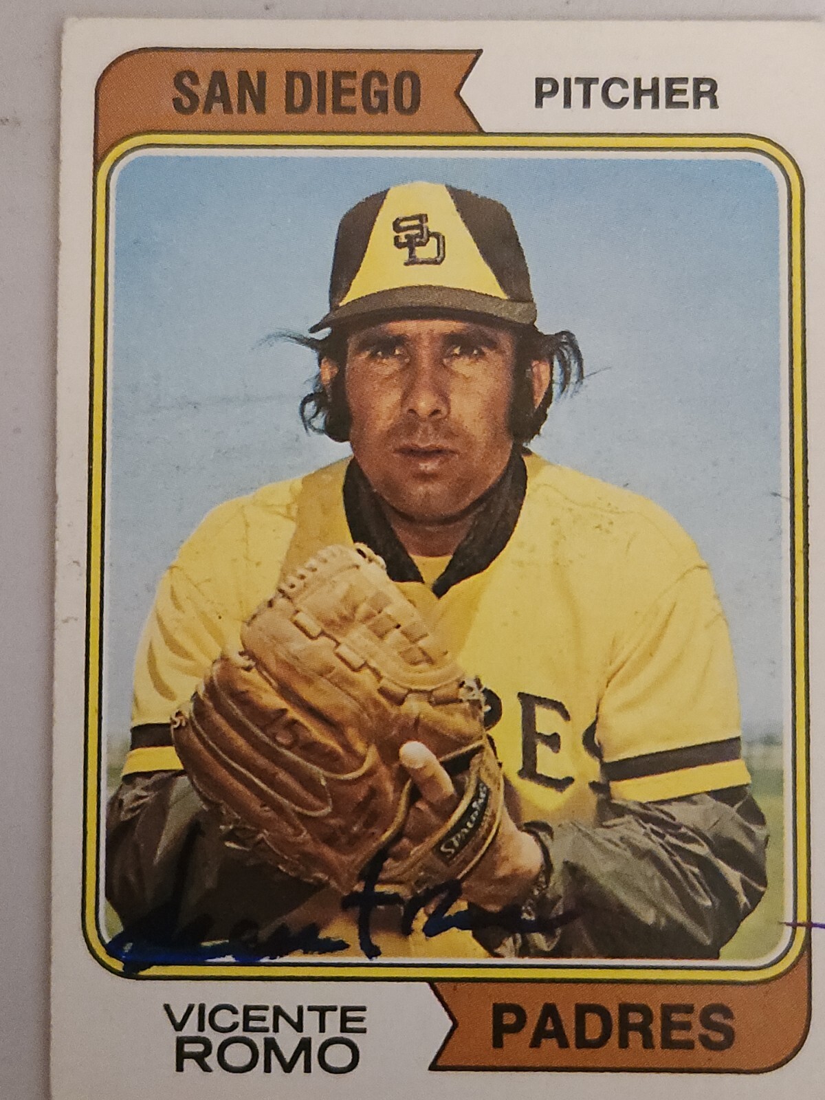 Vicente Romo Signed 1974 Topps - #197 | eBay