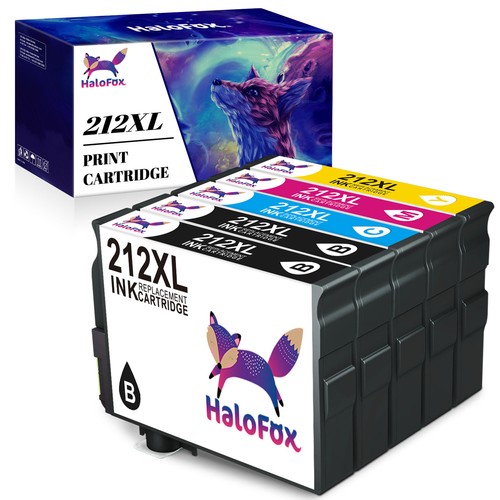 5 Pack 212XL High Yield Ink compatible for Epson 212XL Workforce XP ...