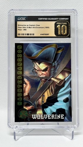 CGC 10 Pristine 1995 Fleer Ultra X-Men Chromium Wolverine Captain Claw ...