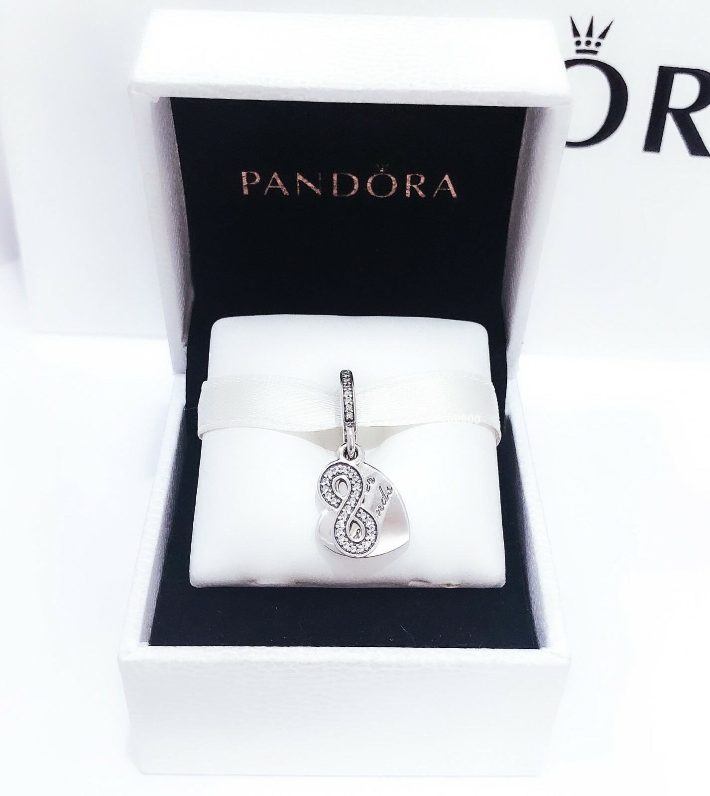 NEW Authentic PANDORA 925 Silver Forever Friends Dangle Charm Pendant ...