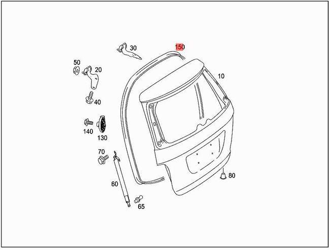 Genuine Seal MERCEDES W164 X164 SUV 1647401378 | eBay