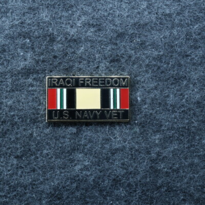 Military Hat Pin: U.S. Navy Iraqi Freedom Veteran [1-1/4"] | eBay