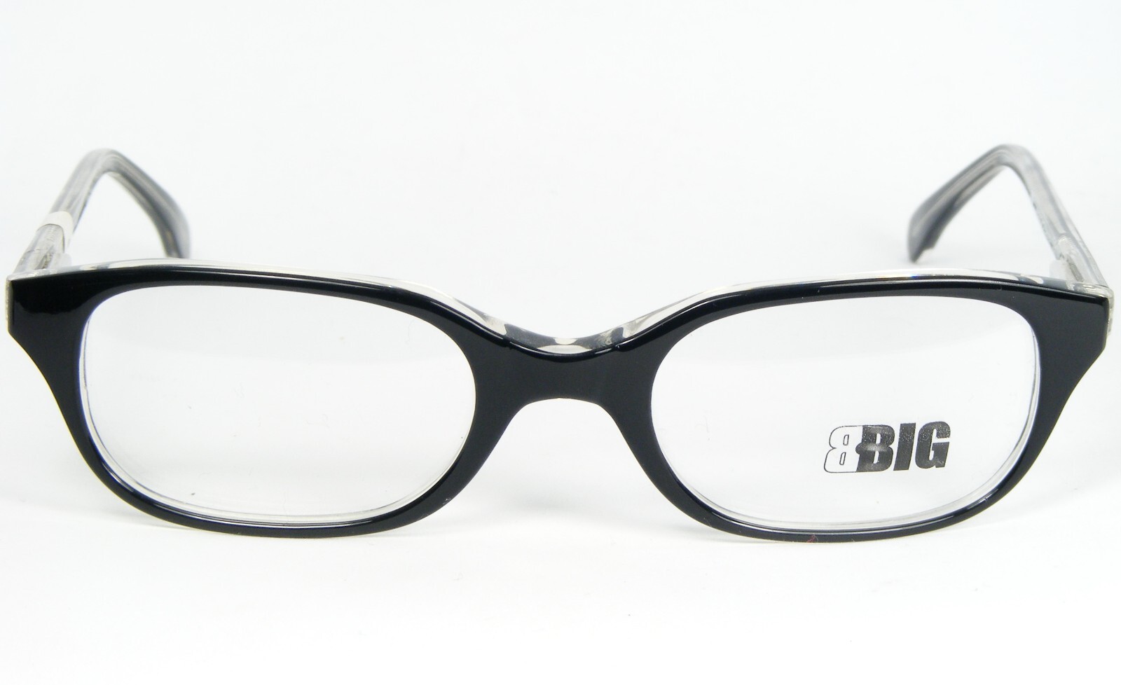 BBIG 267 COL 726 BLACK /CLEAR EYEGLASSES GLASSES FRAME BIG 42-19-136mm ...