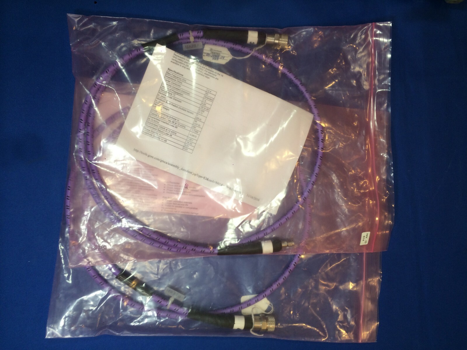 2 Gore Phaseflex EJN01R01060 Microwave Test Cables,N to SMA, 60", 12 ...