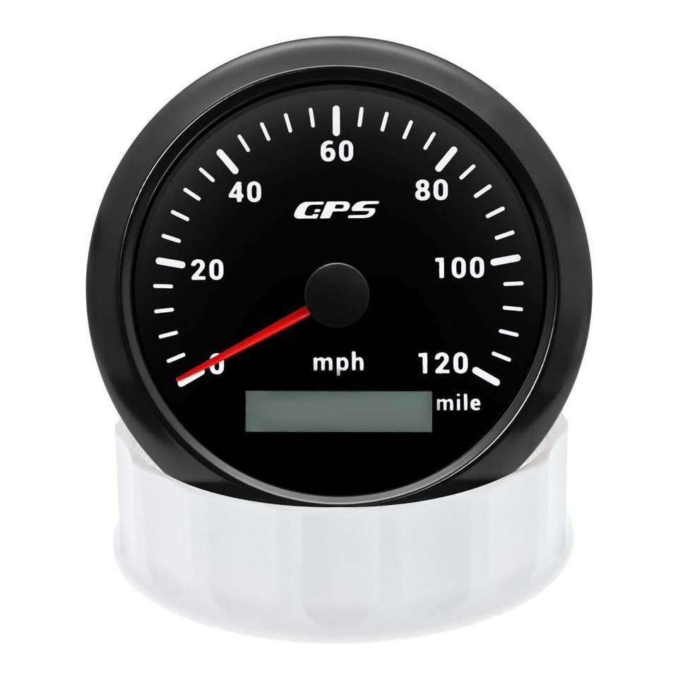 4-3/8" 110mm GPS Speedometer 120 MPH Gauge Waterproof for Car Marine ...
