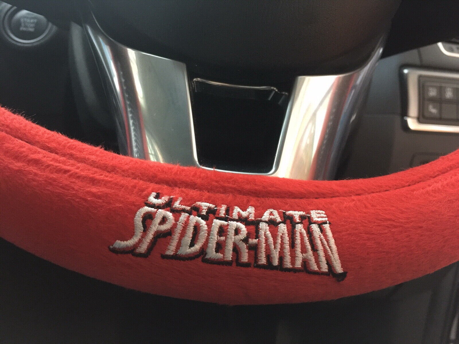 Spiderman Spider-man Marvel Car Truck Steering Wheel Cover Red,Black ...