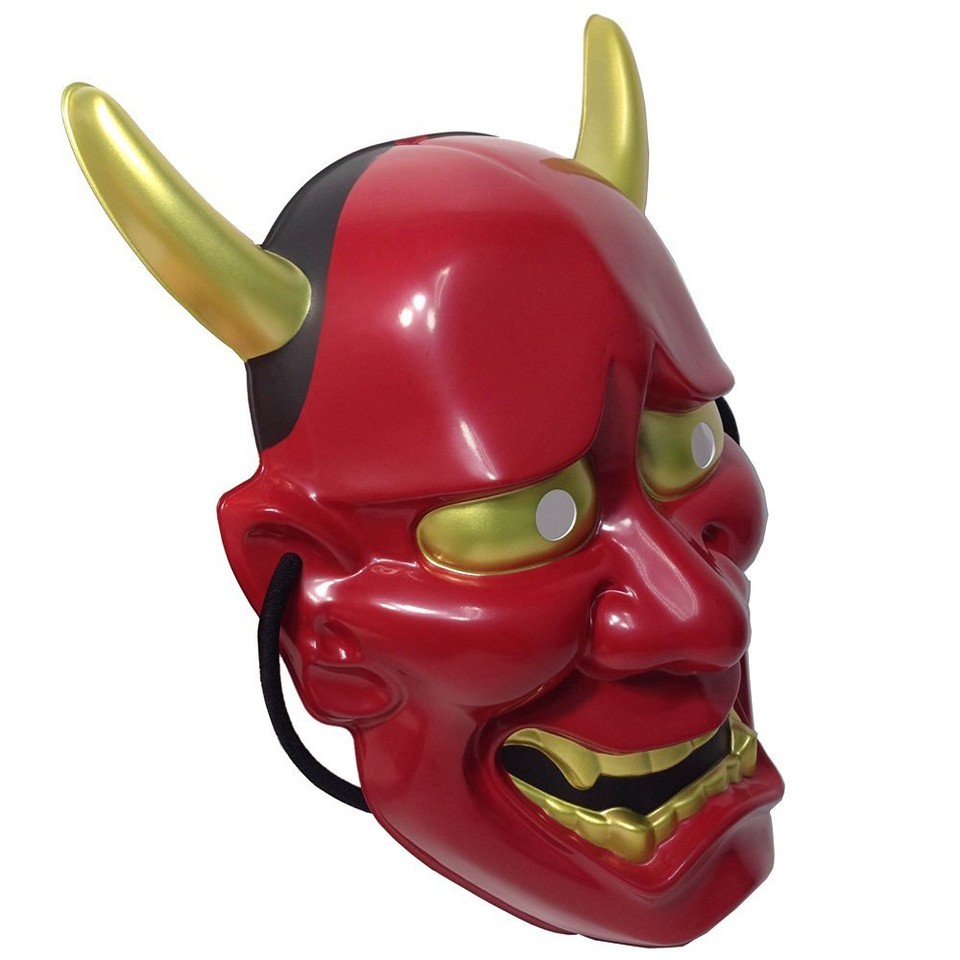 Japanese Omen Mask HANNYA RED NEW | eBay