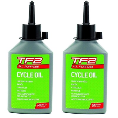 2 x Weldtite TF2 All Purpose Cycle Oil, Lubricant - 125ml, Bicycle Bike ...