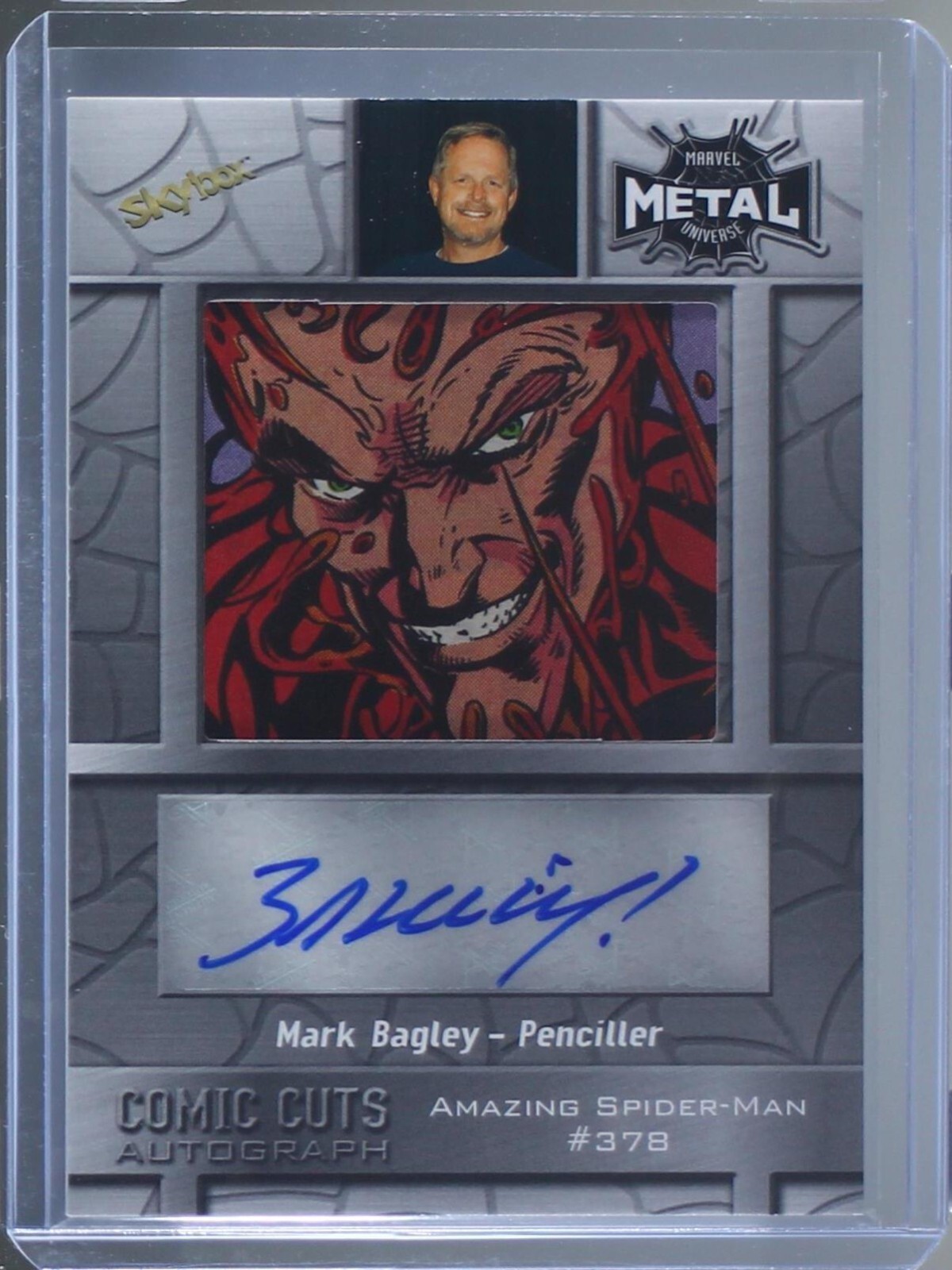 Marvel Metal Spider-man Carnage Comic Cut/10 Autographed Masterworks ...