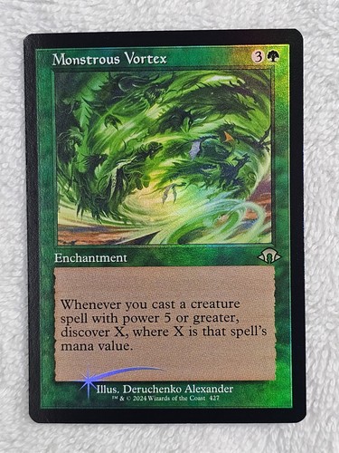MTG Monstrous Vortex Retro Frame FOIL Modern Horizons 3 (MH3) #427 Card ...