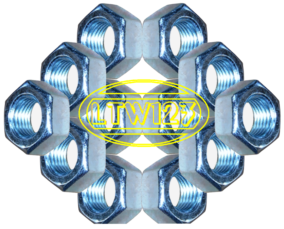 (50 Pcs) M5-0.80 Metric Hex Nut Coarse Thread Zinc Plated Steel | eBay