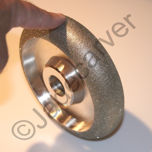Diamond Lapidary Grinding Wheel, Convex, 6”x1-1/2”, 400 grit | eBay