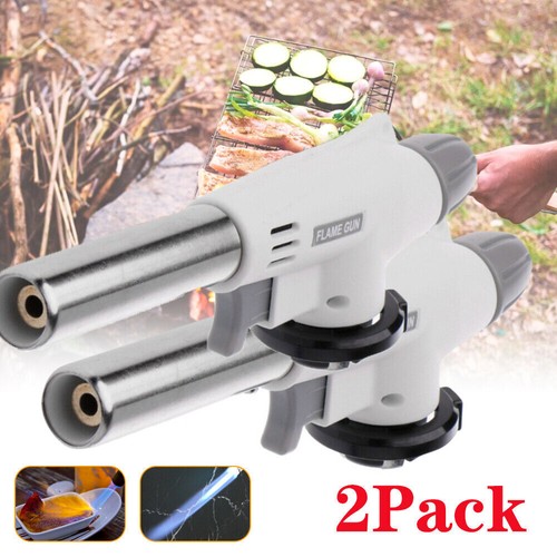 Butane Torch Kitchen Blow Lighter Adjustable Flame Culinary Torches ...