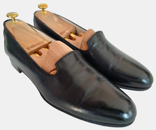 Baker-Benjes Men's Sz 11 D Black Formal Shoes Opera Slippers Pumps Made ...