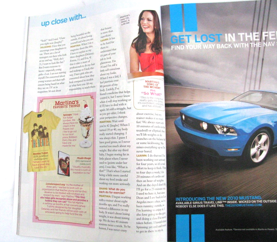 Shape Magazine 2009 July LeAnn Rimes Martina McBride Julianne Hough ...