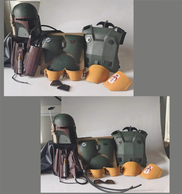 Star Wars The Mandalorian Body Armor Suit&FRP Helmet Boba Fett Cosplay ...
