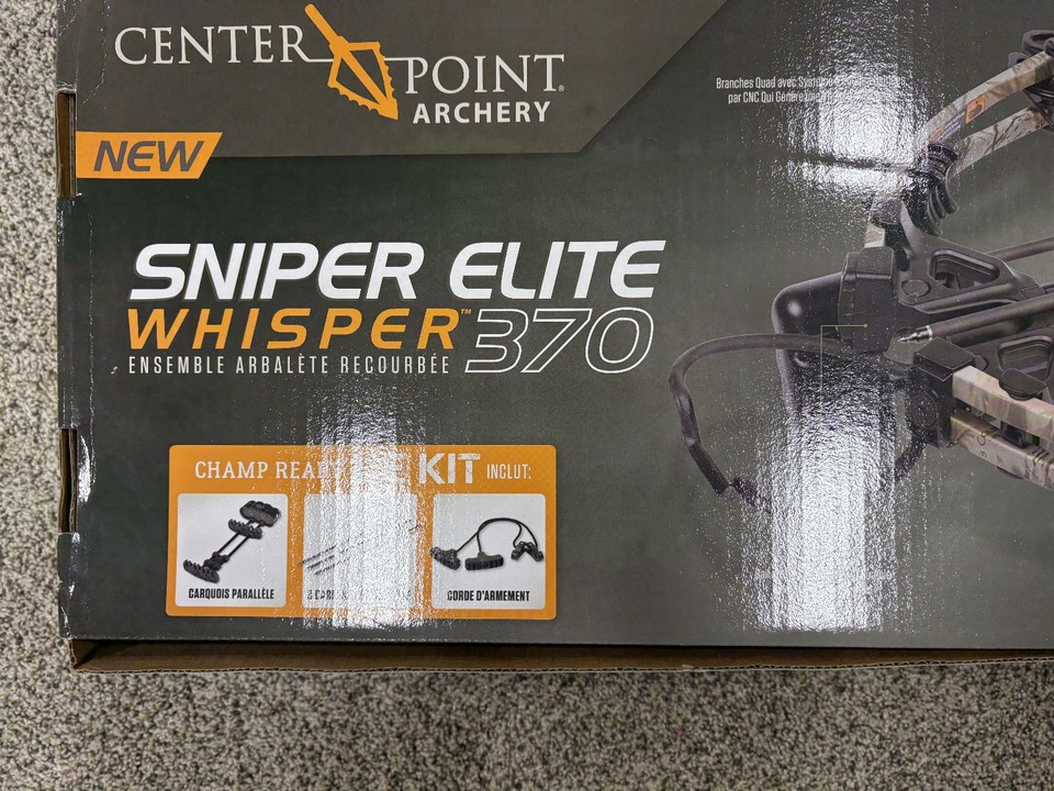 CENTER POINT SNIPER ELITE 370 WHISPER CROSSBOW .W/ SCOPE | eBay