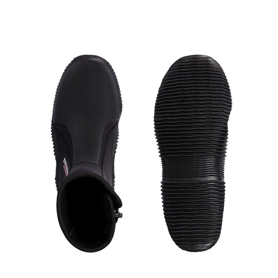 Neoprene Dive Booties 5mm with Ankle Zip for All Water Sports ...