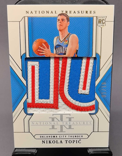 Nikola Topic 2024-25 Panini National Treasures 01/10 Patch Gold RC ...